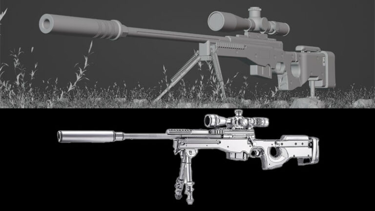 AWM Sniper Rifle 3D Metal Puzzle - CraftDIYKit