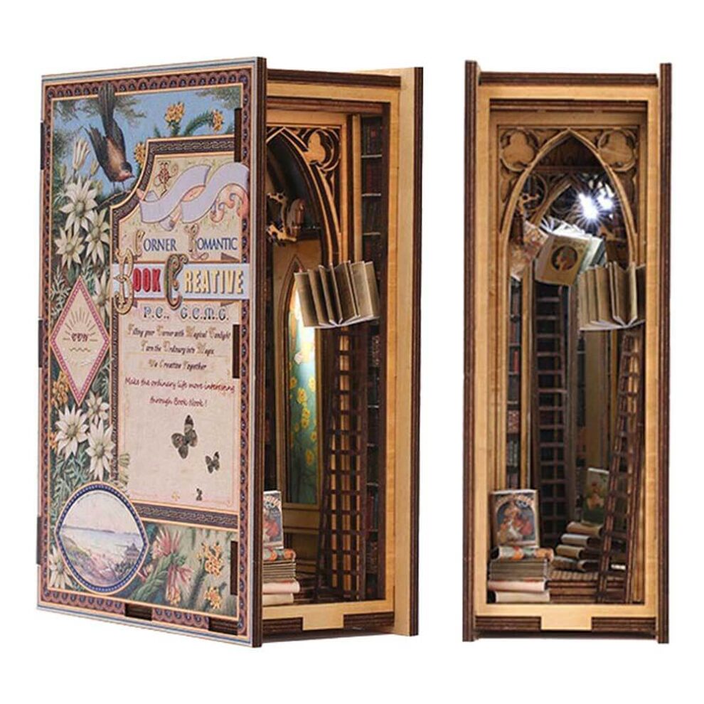 Elf Library Book Nook Miniature Dollhouse - CraftDIYKit