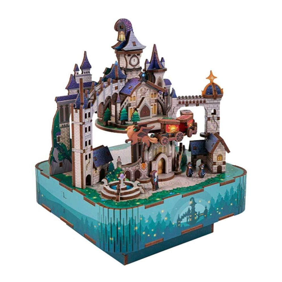 Magic Castle Music Box 3D Wooden Puzzle - CraftDIYKit