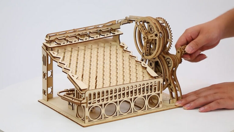 Rolling Rapids Marble Run 3D Wooden Puzzle - CraftDIYKit